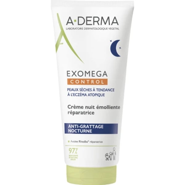A-Derma Exomega Control Creme Emoliente Anti Prurido Noite 200ml ...