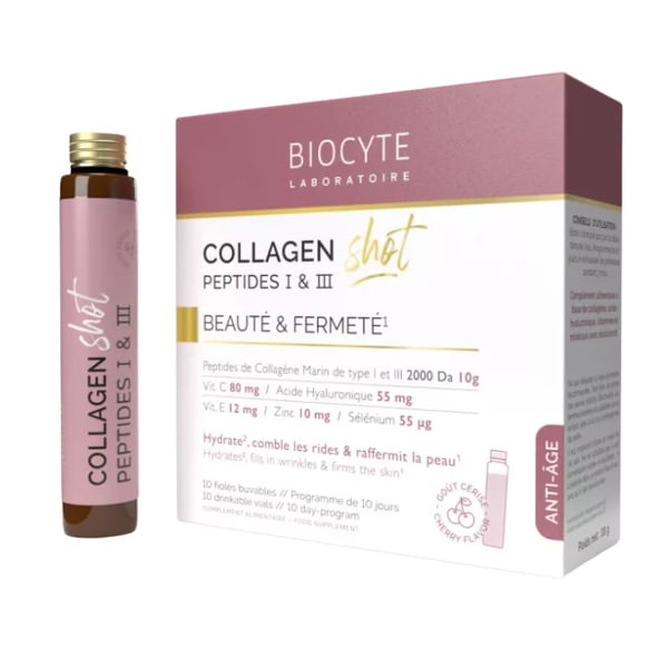 Biocyte Collagen Shot Peptides I & III Beleza e Firmeza 25ml X10 ...